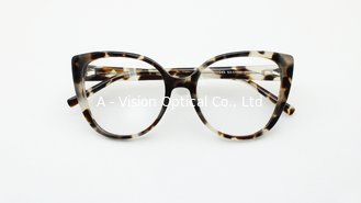 China Mens/ Womens Designer Full-rim Fabulous Modern Sleek Eyeglasses/Eye Glasses Handmade Acetate Big Cateye Design supplier