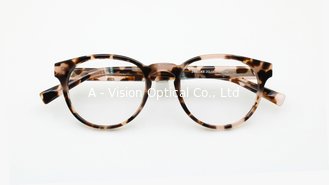 China Round Blue Light Blocking Glasses Acetate Computer Eyeglasses with Clear Lens Blue Light Blocking Glasses supplier