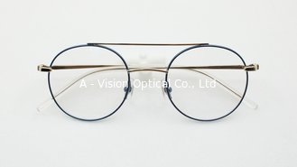 China Men Women Computer Glasses Blue Light Blocking Eyewear Fashion Round Optical Eyeglasses with Clear Lens Double Bridges supplier