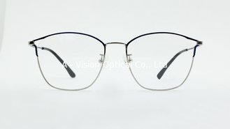China Blue Light Blocking Glasses for Women Man Metal Optical Frames Computer Eyeglasses Durable Non Prescription Glasses supplier