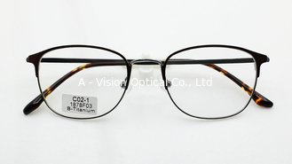 China Blue Light Filter Computer Glasses for Mens Womens Metal Eyewear Prescription with Clear Lens Optical Eyeglasses Frame supplier