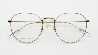 China Pure Titanium Retro Prescription Eyeglasses Frame Clear Lens Super Lightweight Computer Reading Eye Glasses supplier