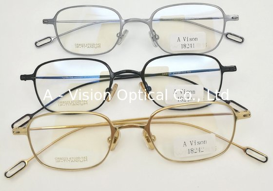 pure titanium spectacle frames,vintage style,IP plating nickle free supplier