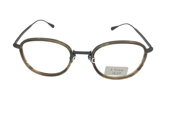 Round acetate optical frame special pattern men women different color available supplier