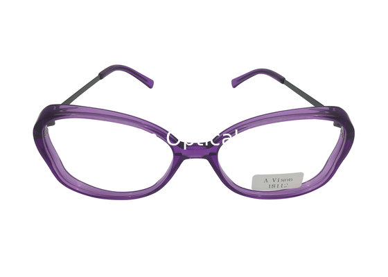 Special shape acetate optical frame, new design, purple color, hot in style supplier