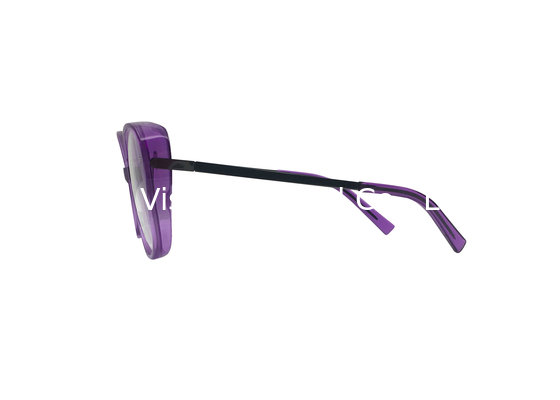 Special shape acetate optical frame, new design, purple color, hot in style supplier