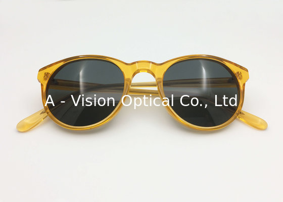 Small round vintage acetate sunglasses for women hot style in 2018 supplier