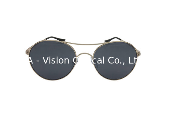 Round shape vintage metal sunglasses top bridge Men Women top quality supplier