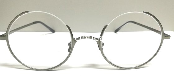 Half Rim eyeglasses Round spectacle frames nickle-free plating metal frame light weight supplier
