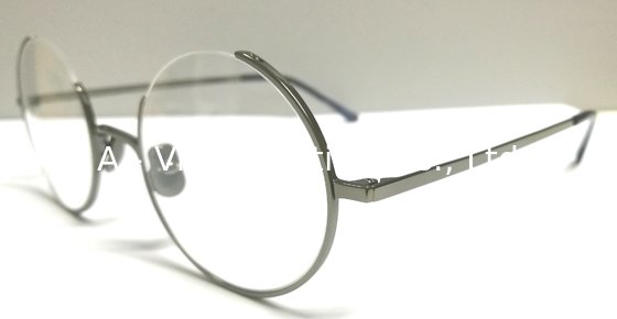 Half Rim eyeglasses Round spectacle frames nickle-free plating metal frame light weight supplier