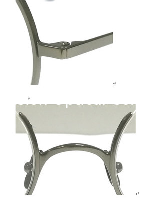Half Rim eyeglasses Round spectacle frames nickle-free plating metal frame light weight supplier