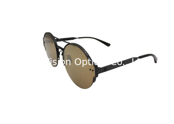 Big round metro style metal sunglasses Men Women hot selling UV 400 supplier