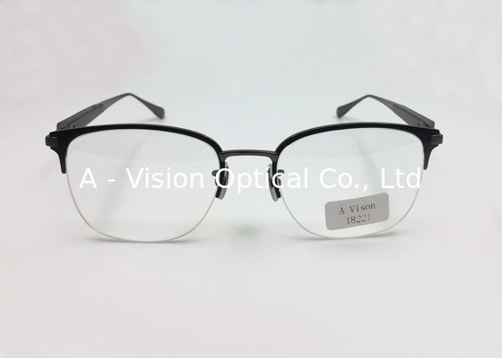Semi-rim titanium optical eyeglasses for Men top quality New design 2018 supplier