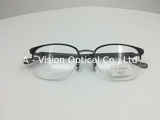 Semi-rim titanium optical eyeglasses for Men top quality New design 2018 supplier