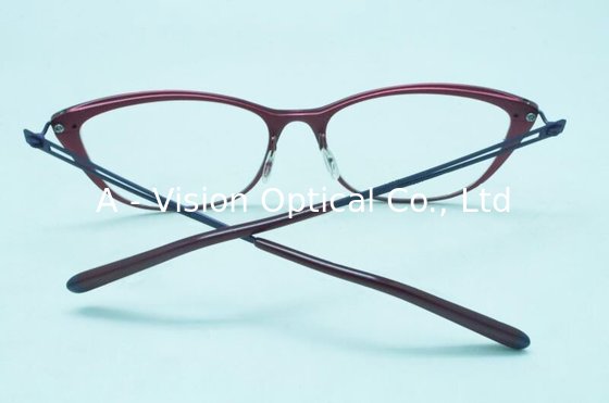 Patent hinge titanium optical frame with newest color-way sold coating titanium glasses supplier