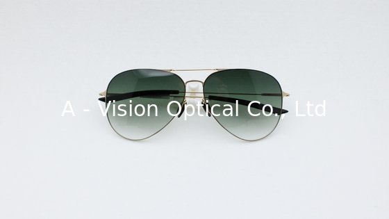 Men's Sunglasses Metal aviator Eyewear double bridge UV 100 Super light supplier