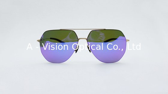 Double Bridge Metal Sunglasses Collection for Men Fashion Glasses UV 400 supplier