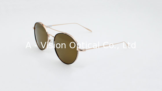 Men's Retro Vintage Style Double bridge Metal Sunglasses UV 400 Protection supplier