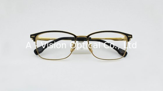 High-end Pure titanium glasses Square business style for Men new designs supplier
