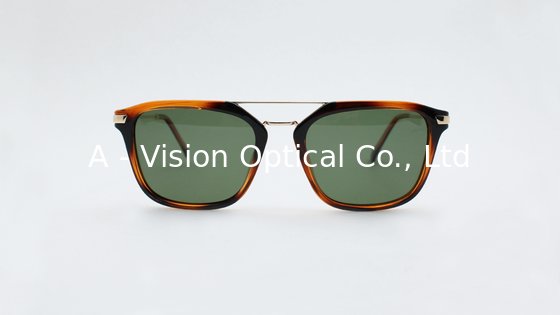 Plastic Sunglasses metal temple for Men Driving Daily wear UV 100% protection supplier