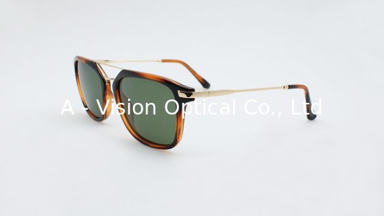 Plastic Sunglasses metal temple for Men Driving Daily wear UV 100% protection supplier