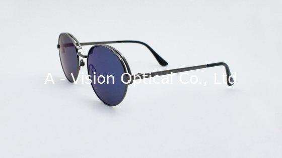 Polarised Vintage Sunglasses Men Women Retro Round metal Sunglasses UV 400 protection supplier