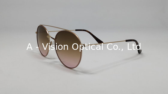 Round Polarized Sunglasses Metal Frame Flat Circle Oversized Glasses for Women supplier