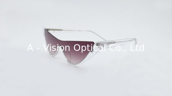 One-piece Acetate Sunglasses for Ladies Women Cateye Cool Fashion Party Wear UV 400 supplier