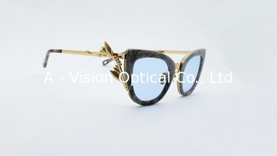Women Sunglasses reduce Uv Rays shinning Decoration Sunglasses Acetate Frame Glasses Shades Polarised Uv400 supplier