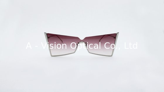 Half-rim frame One Piece Sunglasses Ladies Women Sunwear UV 400 nobby party style Daily accessories supplier