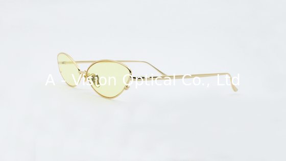 Small Cateye shape Sunglasses metal  frame Summer outdoor fashion Eyeglasses UV 400 Men Women supplier