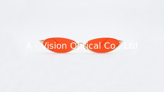 Unisex Vintage Cateye Sunglasses half rims metal  Summer Cool party live music Eyeglasses UV 400 supplier