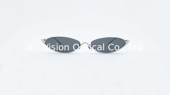 Unisex Vintage Cateye Sunglasses half rims metal  Summer Cool party live music Eyeglasses UV 400 supplier