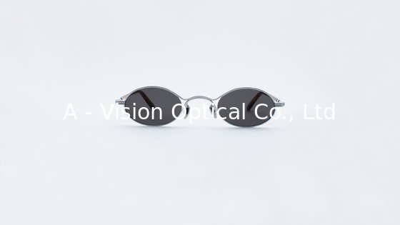Fashion Men Women Retro Small Oval Sunglasses Titanium Frame Shades Unisex Eyewear supplier