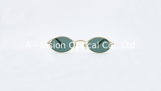 Fashion Men Women Retro Small Oval Sunglasses Titanium Frame Shades Unisex Eyewear supplier