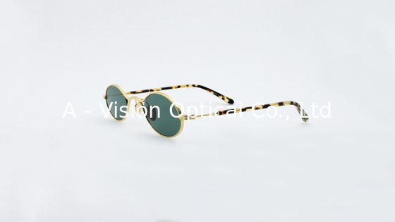 Fashion Men Women Retro Small Oval Sunglasses Titanium Frame Shades Unisex Eyewear supplier