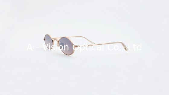 Fashion Men Women Retro Small Oval Sunglasses Titanium Frame Shades Unisex Eyewear supplier
