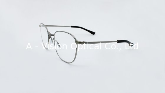 Oversized big Square Unisex eyeglasses daily metal optical frames school business casual supplier