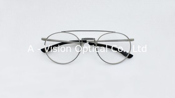 Metal Frame Unisex Vintage Retro Fashion Eyeglasses Clear lens Plain Eyewear for Men and Women supplier