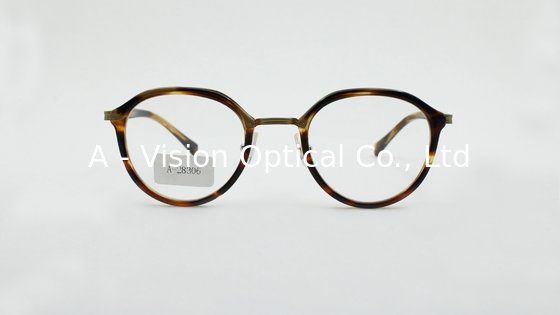 Round Optical Eyewear Non-prescription Eyeglasses Frame Vintage Eyeglasses Clear Lens for Women and Men supplier