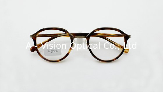 Round Optical Eyewear Non-prescription Eyeglasses Frame Vintage Eyeglasses Clear Lens for Women and Men supplier