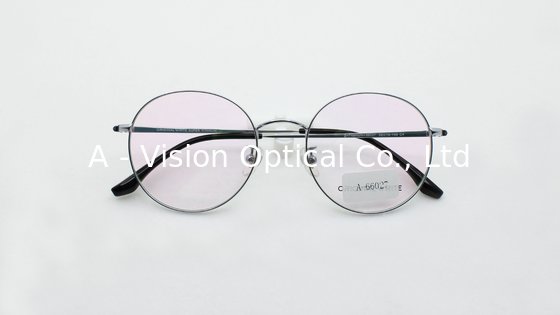 Metal Frame Round Eyeglasses Retro Metal Clear Lens Glasses Unisex Eyewear Beta titanium high quality supplier