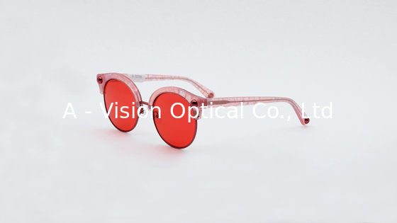 Colorful acetate Sunglasses Round fashion Ladies outdoor Eyewear Daily Driving Show UV 100% protection for Women supplier