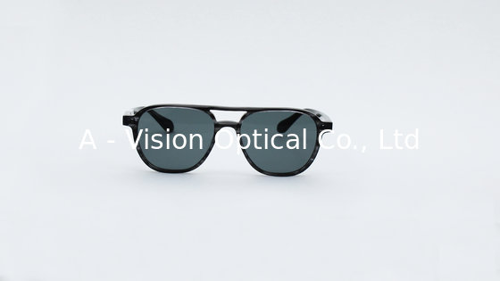 Pilot Double bridge Sunglasses Mens Driving Outdoor Daily Eyeglass Handmade acetate UV 400 Polarized Eye care supplier