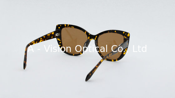 Retro big Cateye Shape Handmade high-end acetate Sunglasses for Mens Women UV 400 Fashion accessories supplier