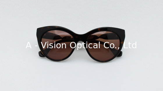 Retro Cateyes Sunglasses Oversized Eye Shape Acetate combined with metal frame Durable Eyewear UV 400 glasses supplier