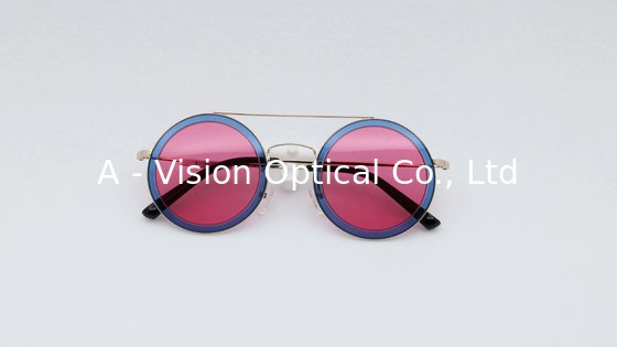 Retro Style Round Sunglasses Metal Circle nylon lens Sunglasses for Women with UV 400 protection New in 2019 supplier