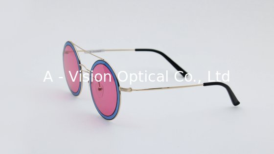 Retro Style Round Sunglasses Metal Circle nylon lens Sunglasses for Women with UV 400 protection New in 2019 supplier