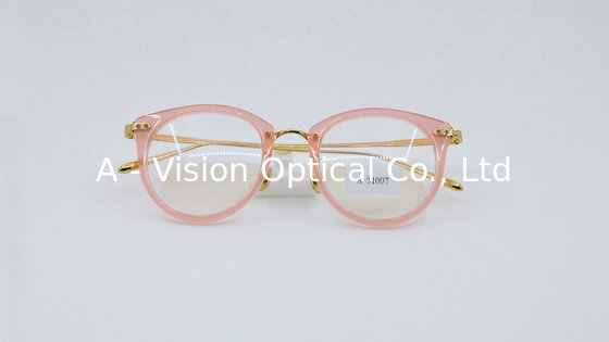 Fashion retro round Eyeglasses for Ladies Daily Eyewear accetate metal eye care frame new inspired supplier
