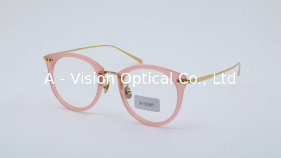 Fashion retro round Eyeglasses for Ladies Daily Eyewear accetate metal eye care frame new inspired supplier